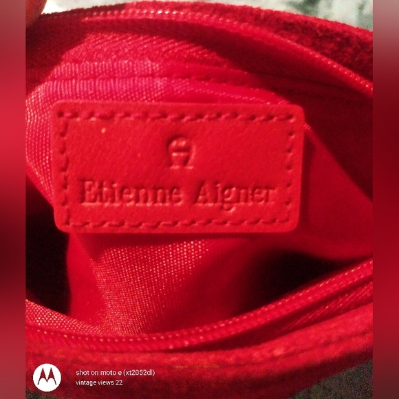 Etienne Aigner | Bags | Etienne Aligner Suede Leather Coin Purse Nwot ...